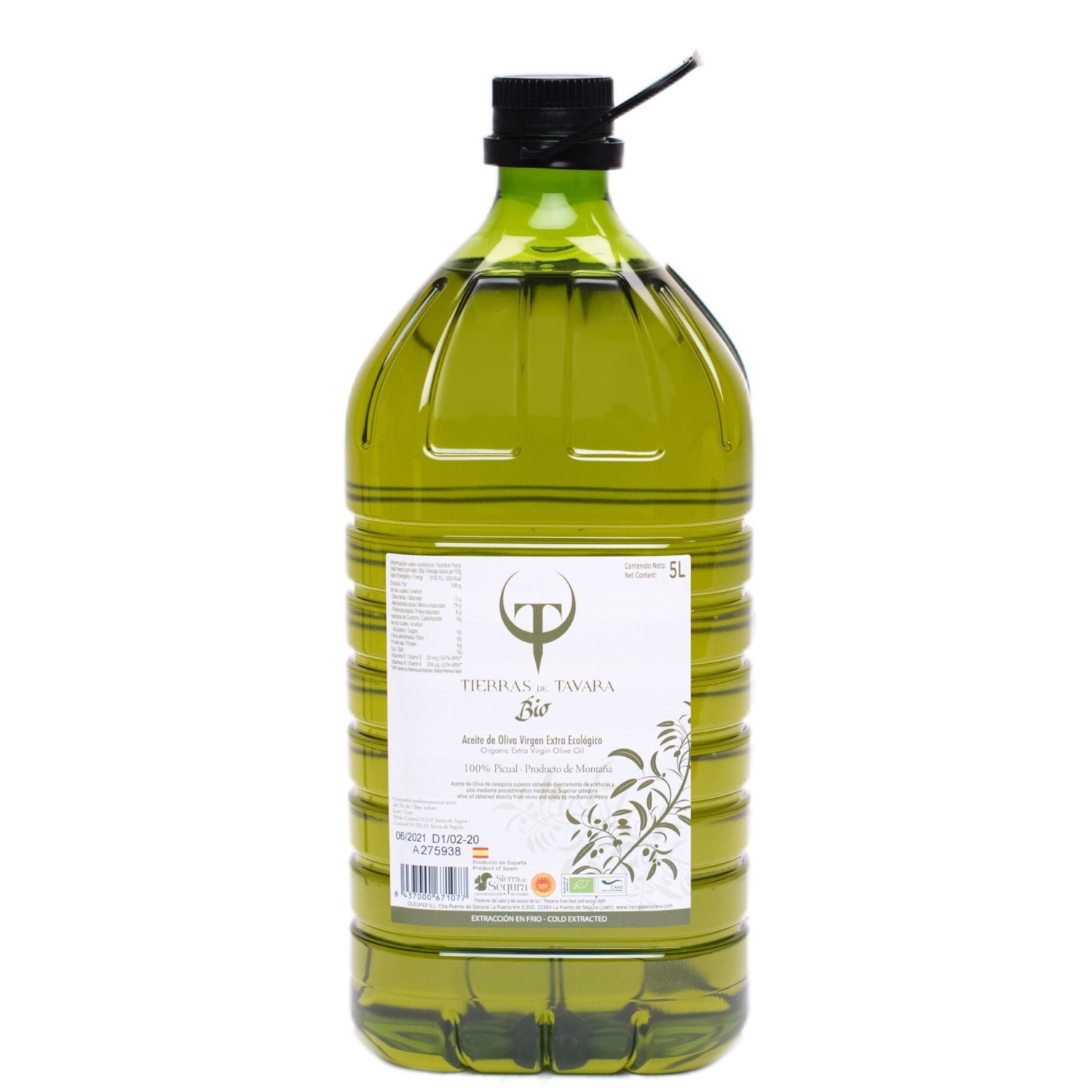 Tierras de Tavara BIO, 5 l. Caja 3 unidades | Oliva del Sur