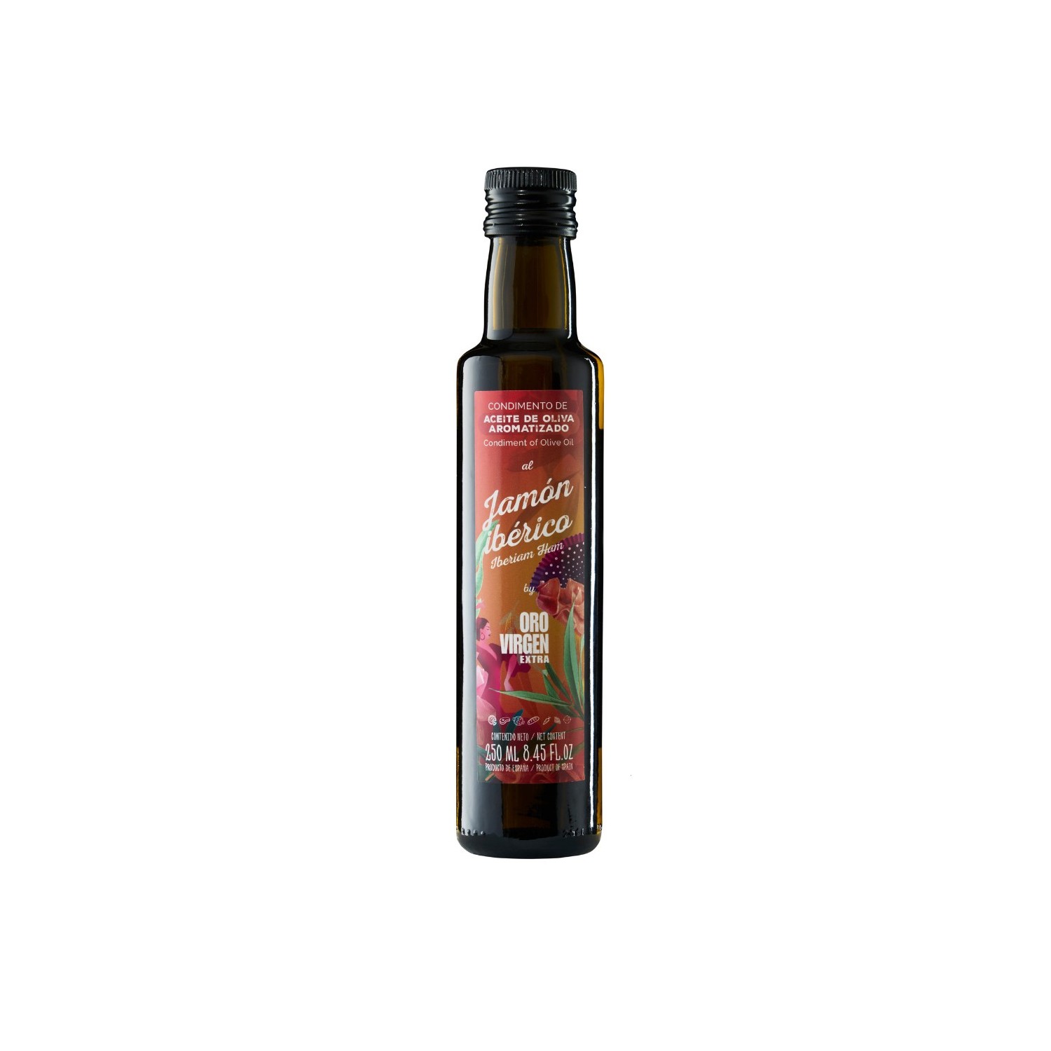 Oro Virgen Extra flavoured Iberian Ham, 250 ml. Box 12 units